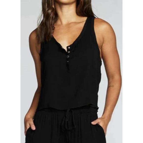 Chaser | Tops | New Chaser Heirloom Wovens Cropped Snap Front Racerback ...